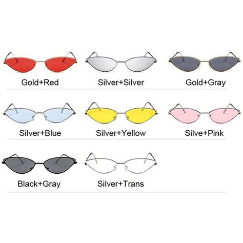 Cute Sexy Cat Eye Sunglasses Women Retro Small Red Cateye Sun Glasses