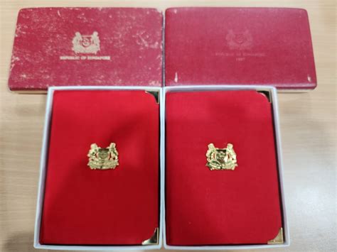 Bccs Republic Of Singapore Sterling Silver Proof Coin Sets Years 1986