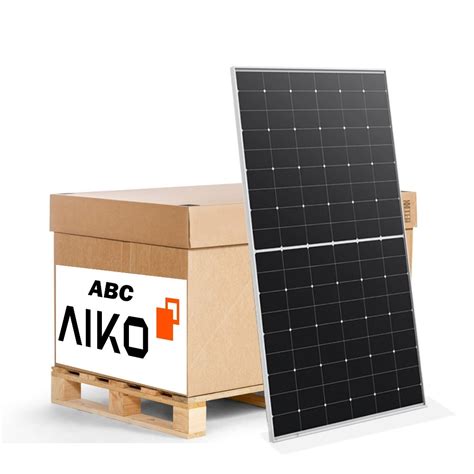 Pallet Solar Panel 600w Aiko N Type Solar Panels Wccsolar