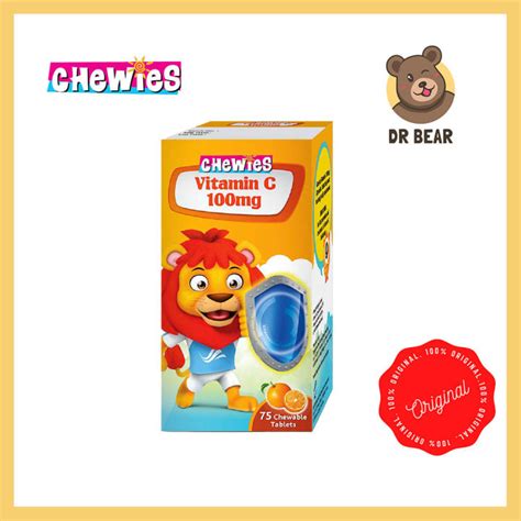 Chewies Vitamin C 100mg Orange Chewable 75s Lazada