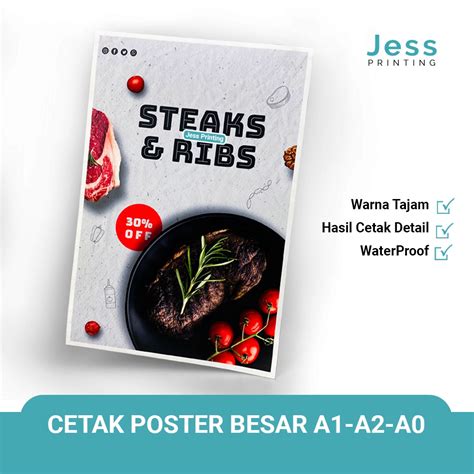Jual Cetak Print Poster Ukuran Besar A0 A1 A2 Anti Air Bahan Albatros