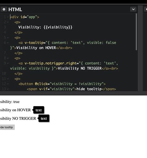 Tooltip Visibility · Issue 13 · Hekiganvue Directive Tooltip · Github