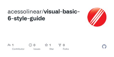 Github Acessolinearvisual Basic 6 Style Guide