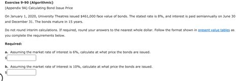 Solved Exercise 9 90 Algorithmic Appendix 9a Calculating