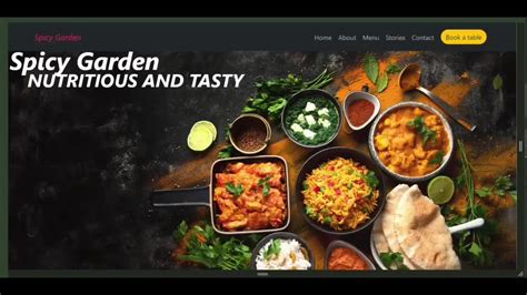 Vimalananth Balaji On Linkedin Spice Garden Restaurant Website I Built