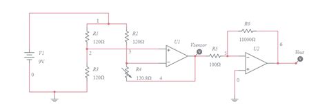 Op Amp Wheatstone Bridge Multisim Live