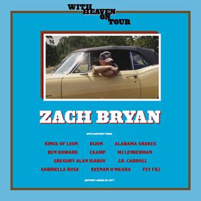 Zach Bryan Announces With Heaven On Tour” —2026 Us And European