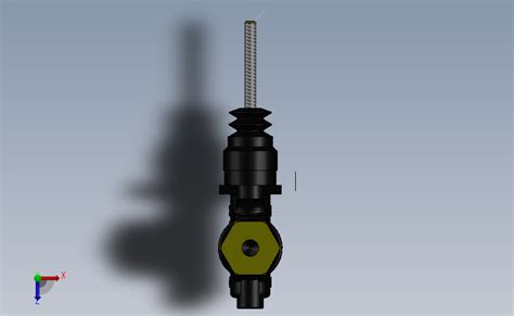 用于制动系统、制动踏板或液压手制动器组件的主缸solidworks 2012模型图纸下载 懒石网