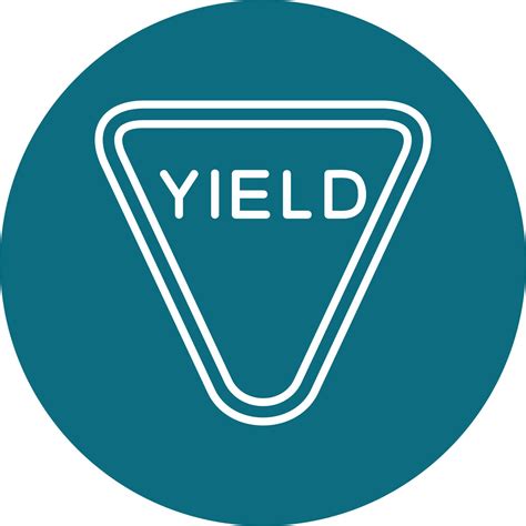 Yield Vector Icon 20895540 Vector Art At Vecteezy