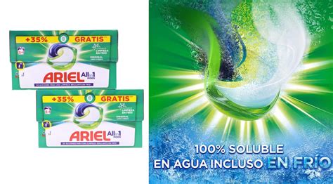 Chollo 68 cápsulas de detergente Ariel Pods 19 Blog de Chollos