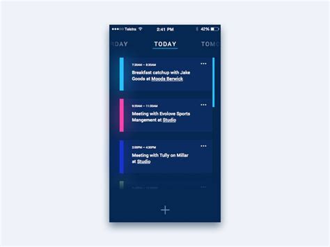 Daily Ui 071 Schedule Daily Ui User Interface Design Schedule