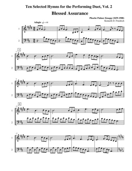 Ten Selected Hymns For The Performing Duet Vol 2 Clarinet And