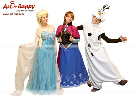 Аниматоры Эльза Холодное сердце, Анна и Снеговик Олаф на детский ...