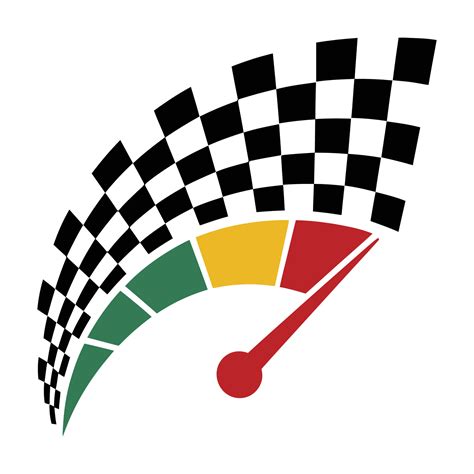 Racing Speedometer With Checkered Flag Illustration 48942293 Vector Art