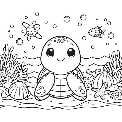 Kolorowanki Zwierzeta Morskie Wektory I Ilustracje Do Darmowego Pobrania Freepik