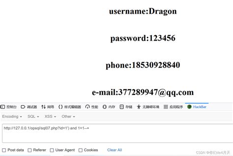 Sql注入原理 字符型注入 Csdn博客