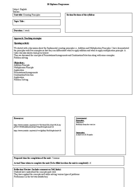 Pdf Ib Template Dokumentips