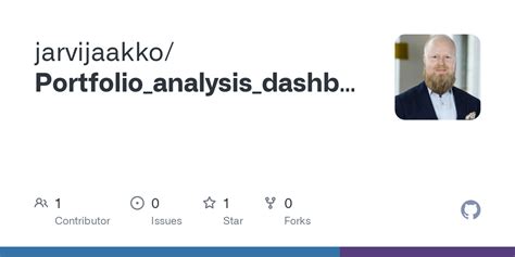 Github Jarvijaakkoportfolioanalysisdashboard
