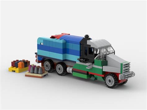 Lego Moc 10696 Vintage Truck By Brickbash Rebrickable Build With Lego