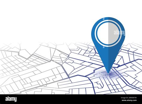 Pin In Showing Location On Gps Navigator Map Vector Illustration Stock Vector Image And Art Alamy