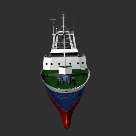 Stern Trawler 3d Model