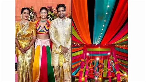 रंग बिरंगा लहंगा पहनकर ट्रोल हुई कृति सुरेश लोगों ने बताया शामियाना