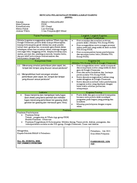 Rppd Lari Gawang Atletik Pdf