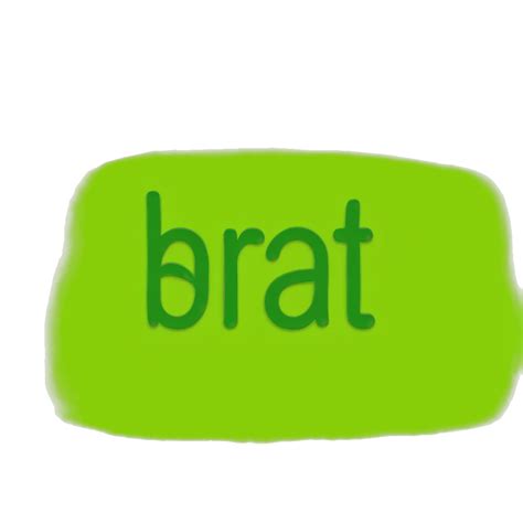 Green Square With The Text Brat Ai Emoji Generator