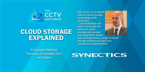 Snapshot Webinar 08 An Introduction To Cloud Cctv With Synectics Cctv User Group