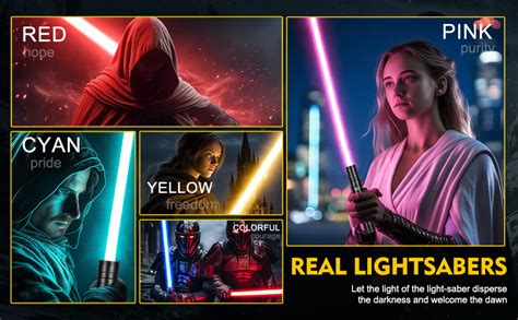 Lightsaber Metal Hilt Light Saber With Rgb Colors Double