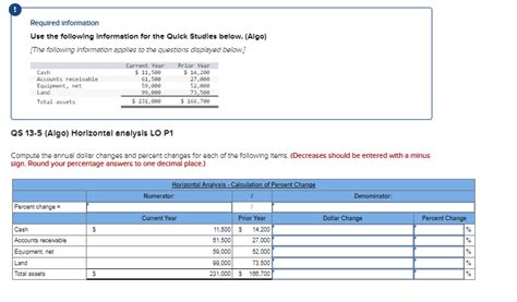 Solved Exerclse Algo Computing And Analyzing Trend Chegg