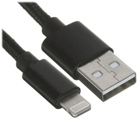 Купить Кабель круглый Dexp Lightning 8 Pin Usb 2 0 Type A черный 1 м
