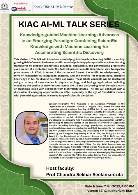 A Key Focus Of Prof Anujs Research Is To Make Foundational Innovations In Ai Ml Driven By The