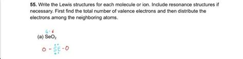 Solved Write The Lewis Structures For Each Molecule Or Chegg