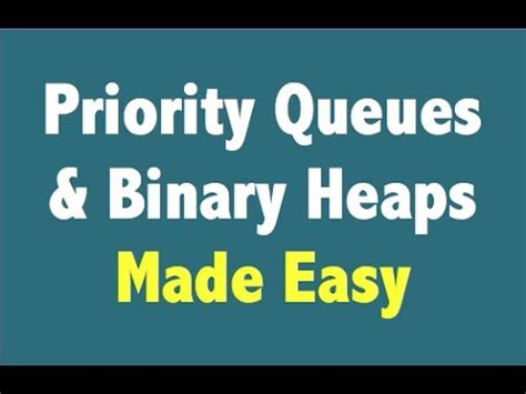 Lecture 24 Priority Queues And Binary Heaps YouTube