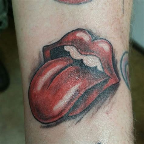 Rolling Stones Tongue Logo Tattoo