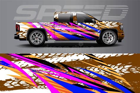 Vector De Diseño De Calcomanías De Coche Diseño De Un Kit De Fondo De