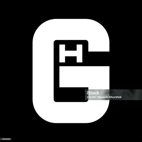 Logo Gh Minimal Icône Dune Lettre Hg Sur Fond De Luxe Idée De Logo