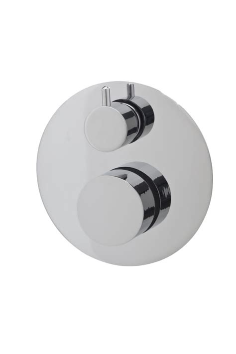 Atlantic One Outlet Round Dual Control Thermostatic Shower Valve Chrome
