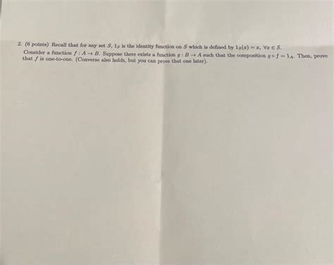 Solved Points Recall That For Any Set S S Is The Chegg Com