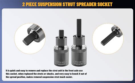 Strut Nut Socket 16mm 18mm 19mm 21mm 22mm 24mm With Suspension Strut Knuckle