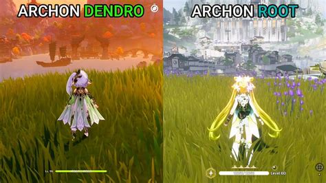 Archon Dendro NAHIDA Vs Archon Root JUEYUAN Gameplay Comparison
