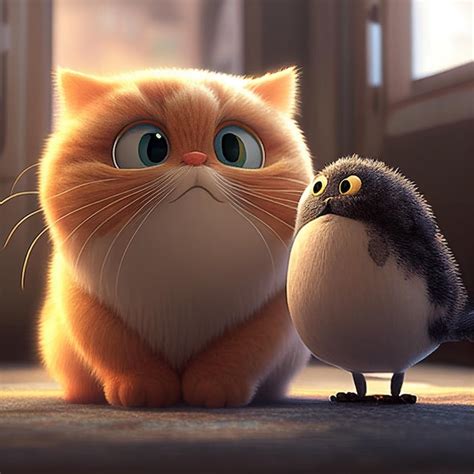 Premium Ai Image Fluffy Kitty Looking At Camera On Dark Background