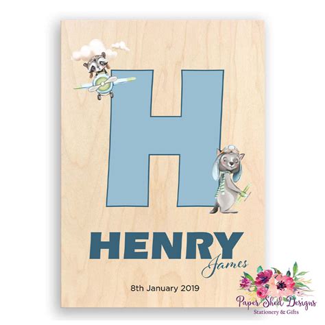 Timber Initial Print Woodland Pilots Paper Shed Designs