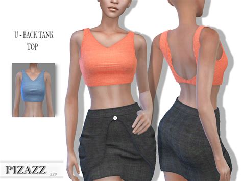 The Sims Resource U Back Tank Top