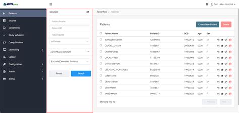 Patients AdvaPACS Docs