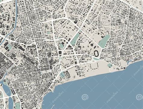 加纳阿克拉地图 阿克拉市行政区详图 城市景观城市全景 建筑物水的轮廓图 向量例证 插画 包括有 分级显示 的鞋带 275611902