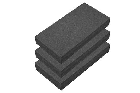 Premium Photo Three Polyethylene Dark Gray Lodgings Foam Boards