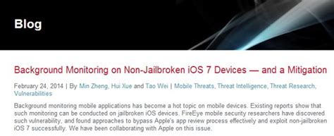 【悲報】「ios 7」に新たな脆弱性？不正アプリでユーザーの入力内容が監視される恐れあり！