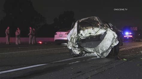 Body Found In Middle Of Lanes On 605 Freeway After Violent Crash Ktla